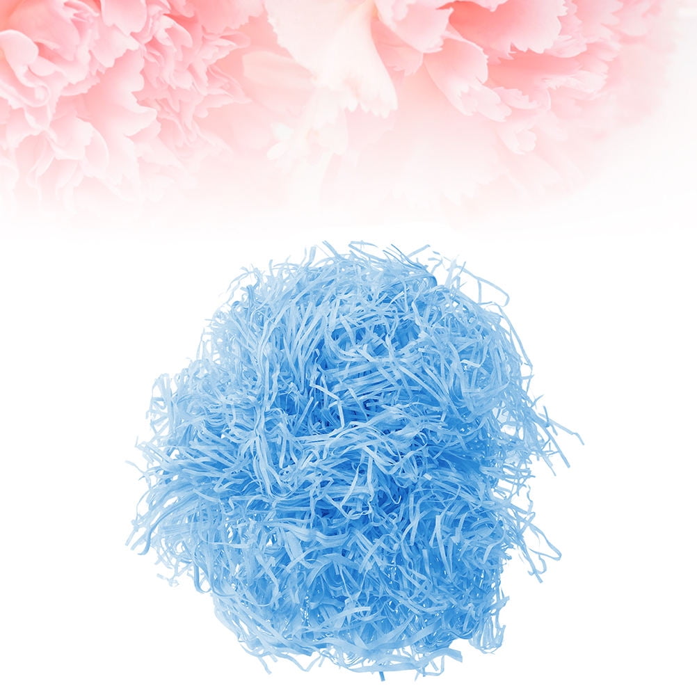 Tineasur 1 Pack Shredded Paper Filler Raffia Shredding Fillers Blue ...