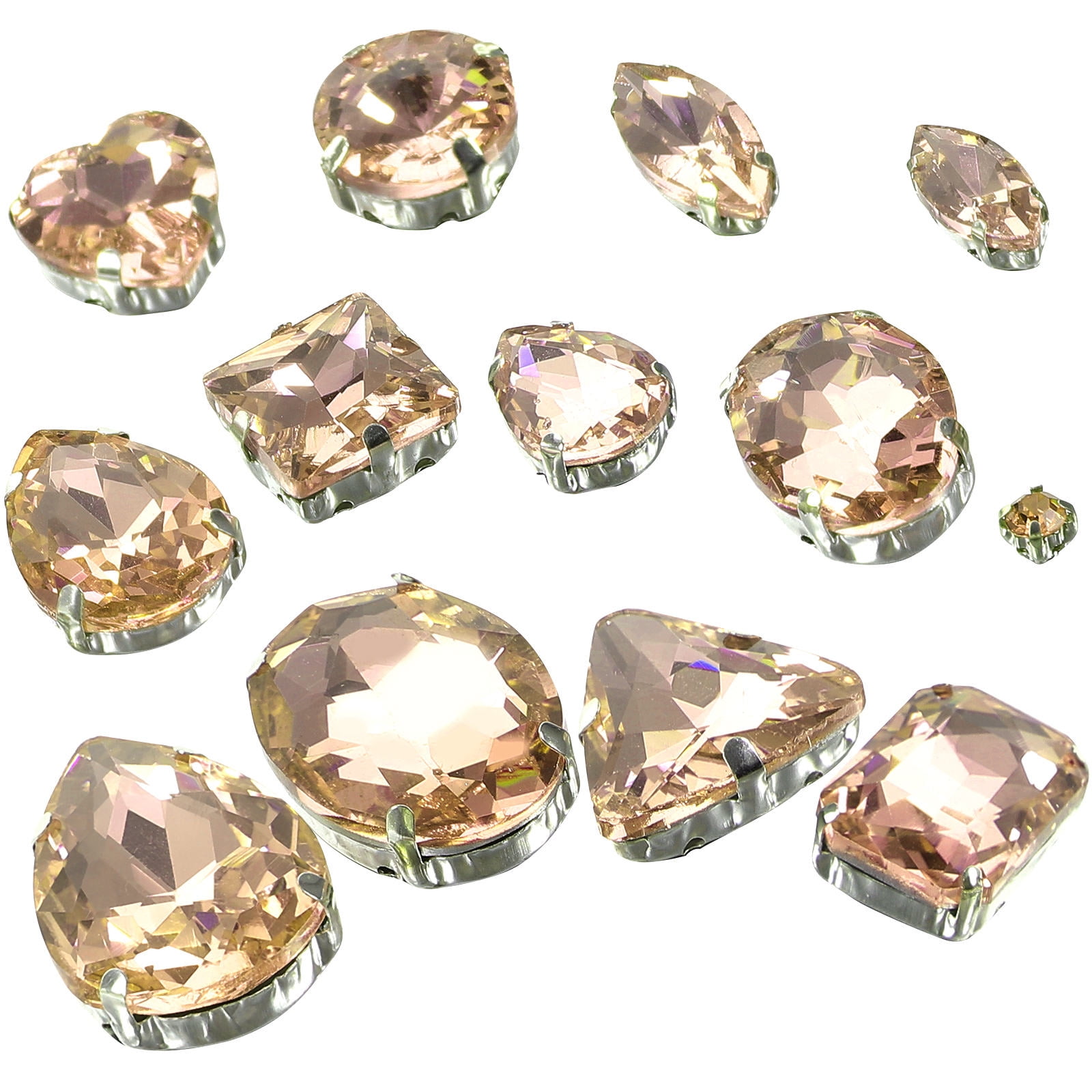 Tineasur Small Rhinestones Glass Claws Rhinestones 50Pcs - Walmart.com