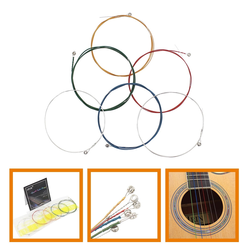 Tineasur 1 Set Guitar Strings Metal for Practice Clear and Bright Sound ...