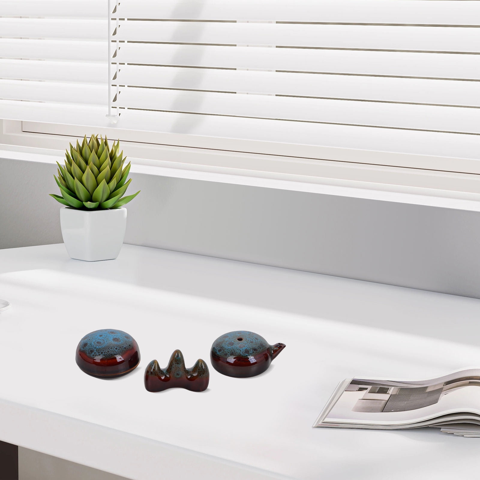 Tineasur 1 Set Japanese Calligraphy Set Ceramic Assorted Color for ...