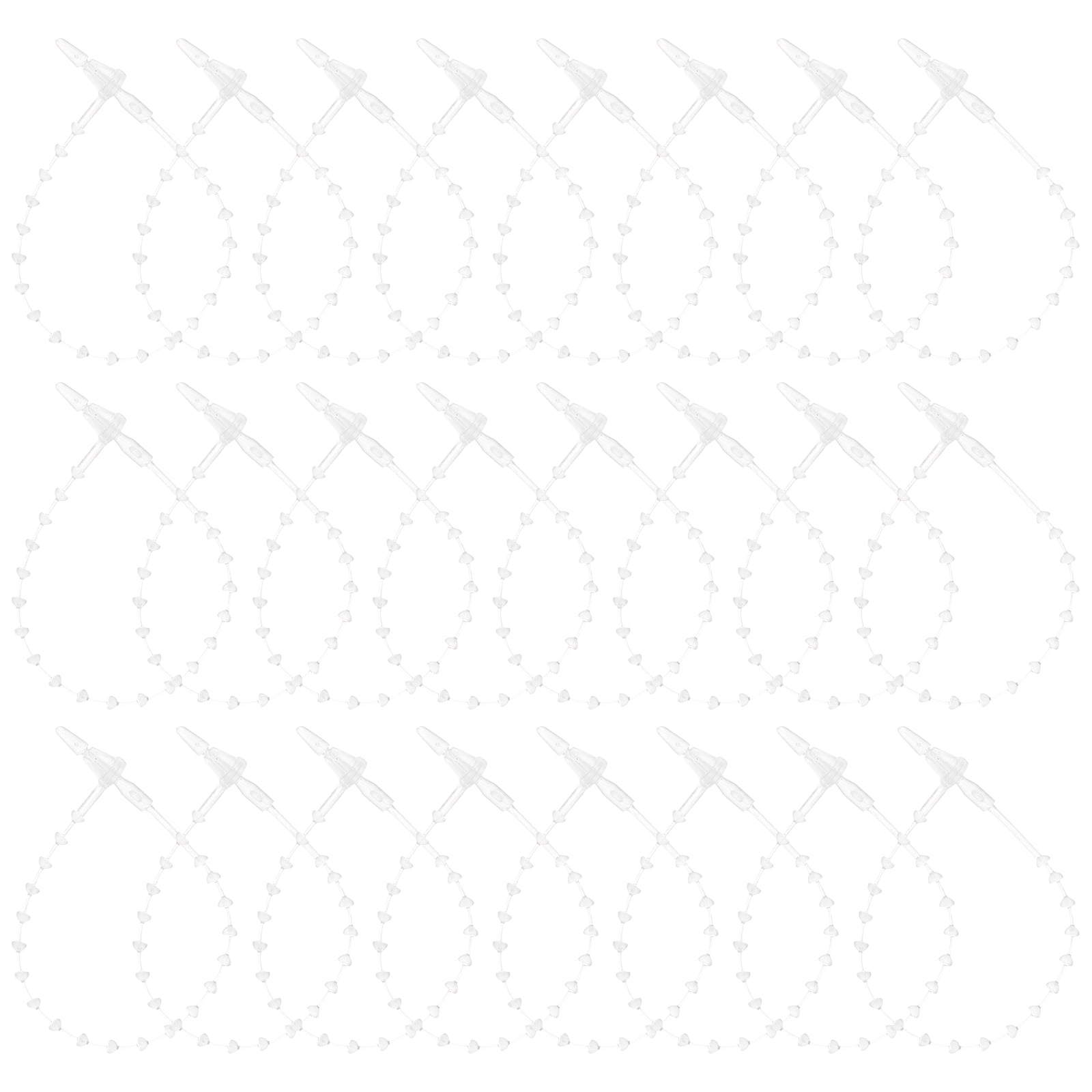 Tineasur 1 Set Security Loop for Clothing Label Holder PP White ...