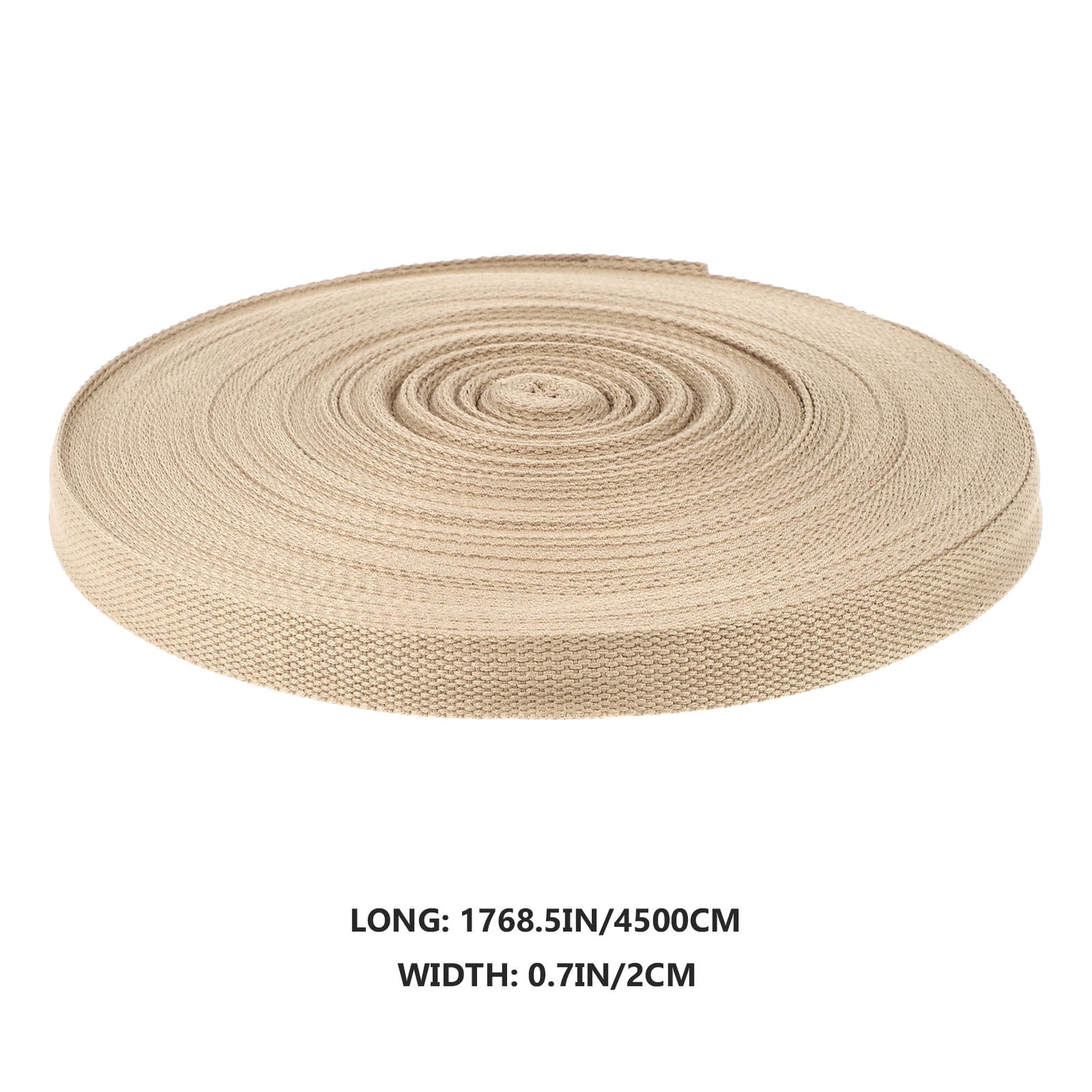 Tineasur Natural Brown Cotton Webbing Straps for Tote Bags and Clothing ...