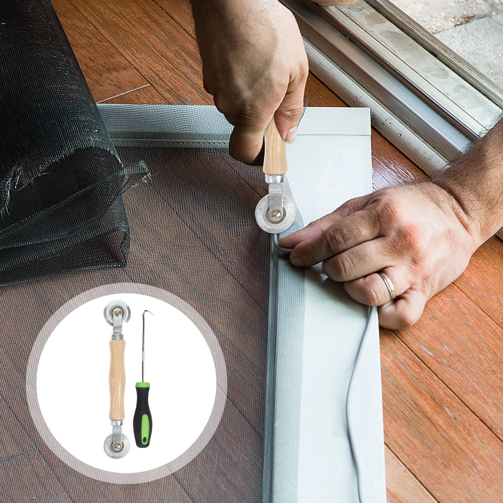 Tineasur 1 Set Window Screen Tool Roller for Screen Repair 8.7X1.2X1 ...