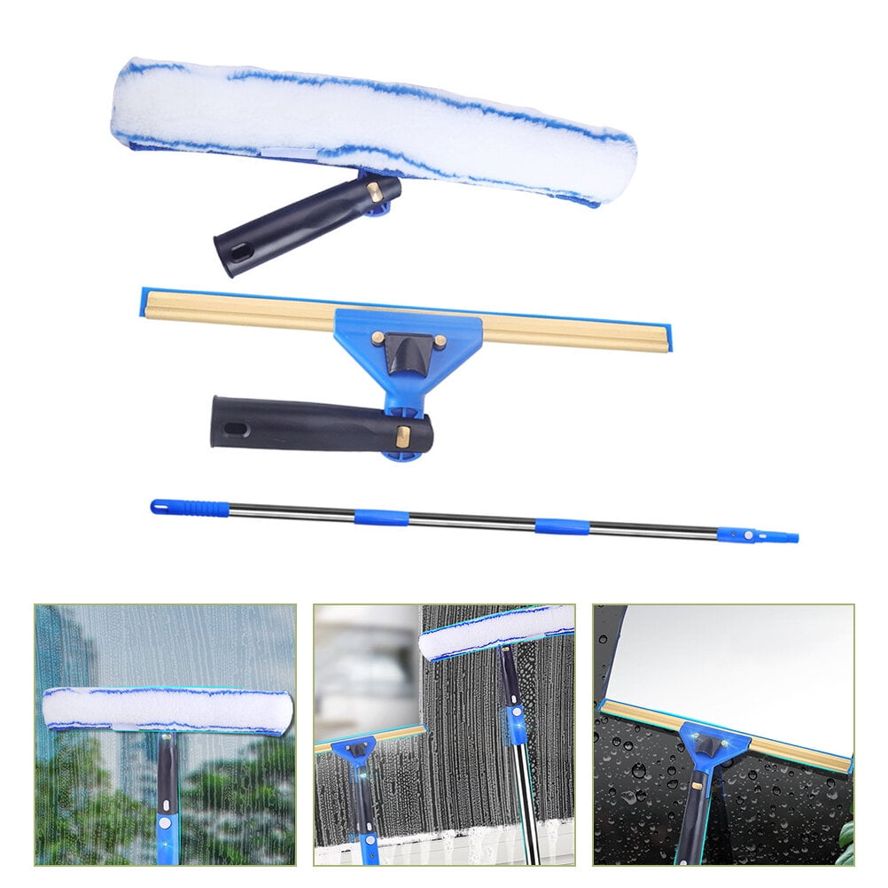 Tineasur Microfiber Squeegee Blue Durable Glass Safe Home Car Bathroom ...