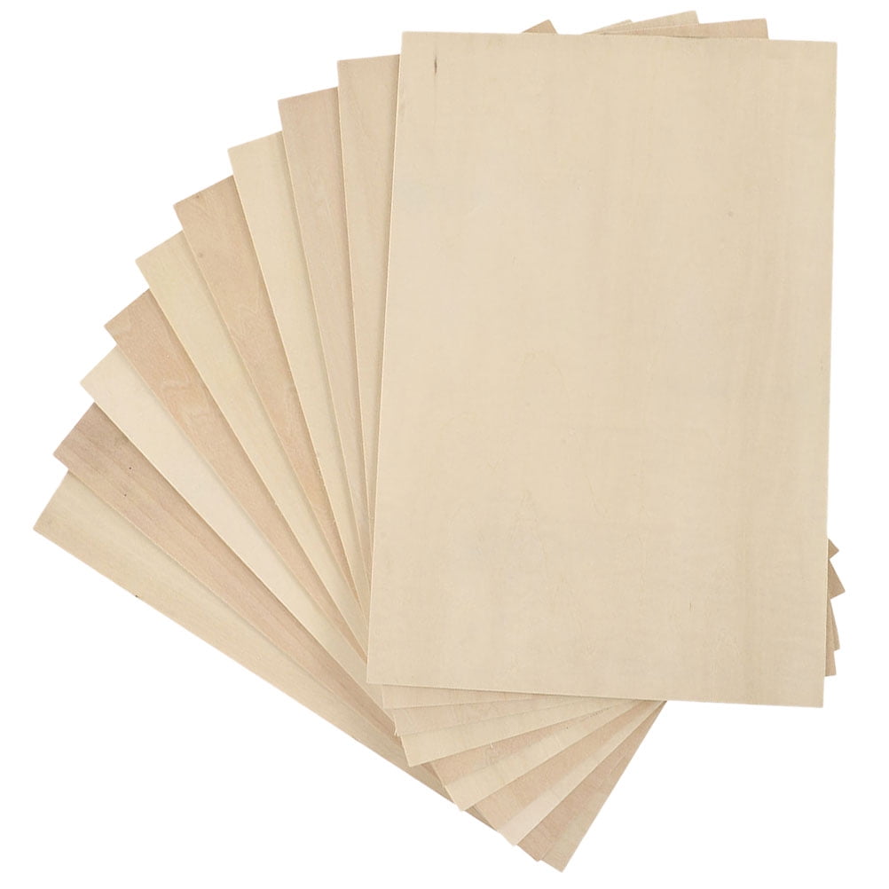 Tineasur 10 Pcs Rectangle Wood Pieces for Crafts for Porch Design ...