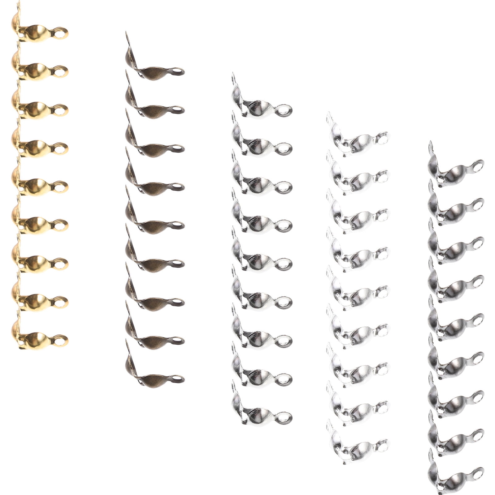 Tineasur 1000Pcs Gold Bracelet Fasteners for Jewelry Makers Round Metal ...