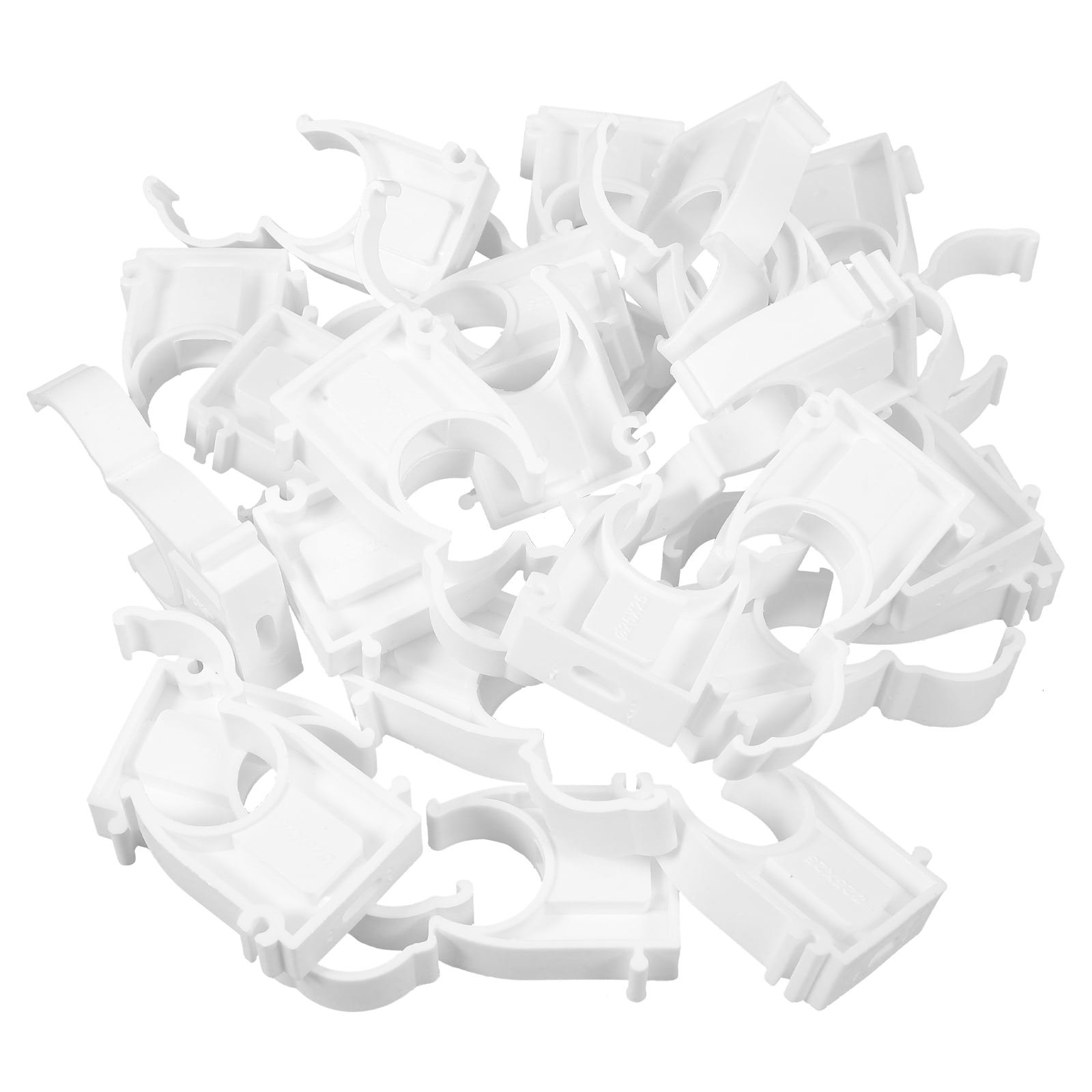 Tineasur 100Pack Mounting Pipe Clamp PVC Pipe Clamps for Water and ...