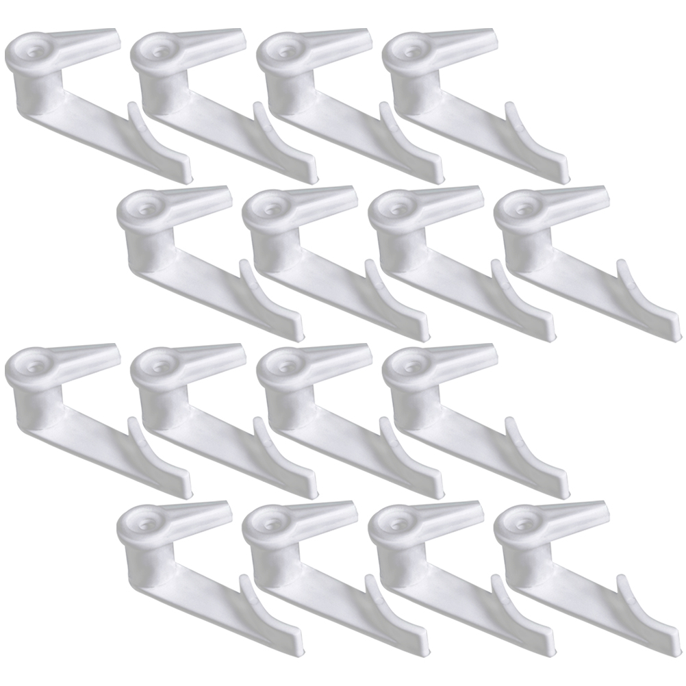 Tineasur 100Pcs Ceiling Lamp Fixed Clips White Plastic Buckle for LED ...