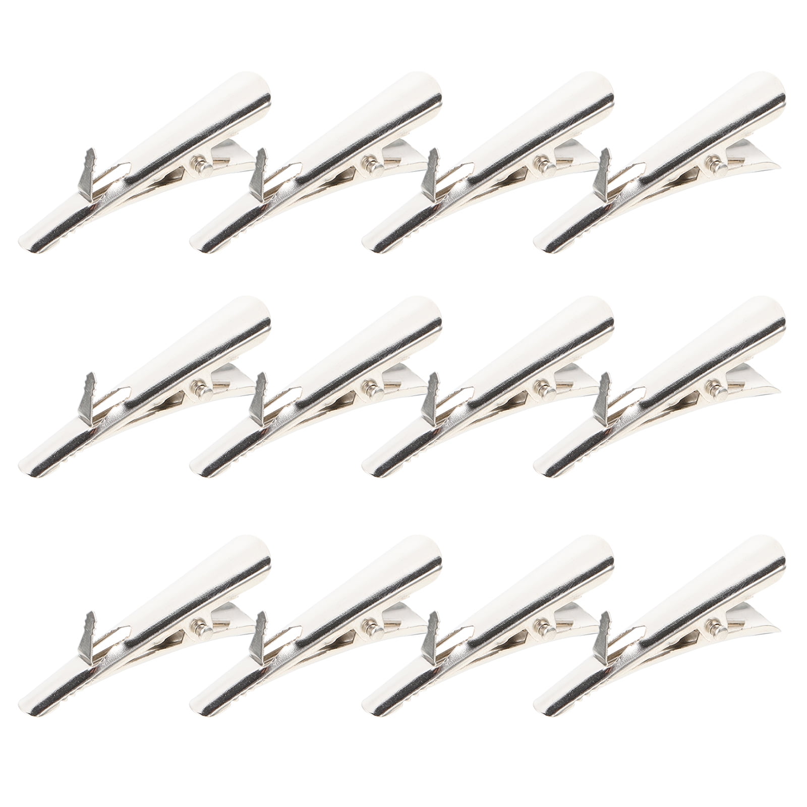 Tineasur 100Pcs Silver Rectangular Clips For Christmas Decoration Iron ...