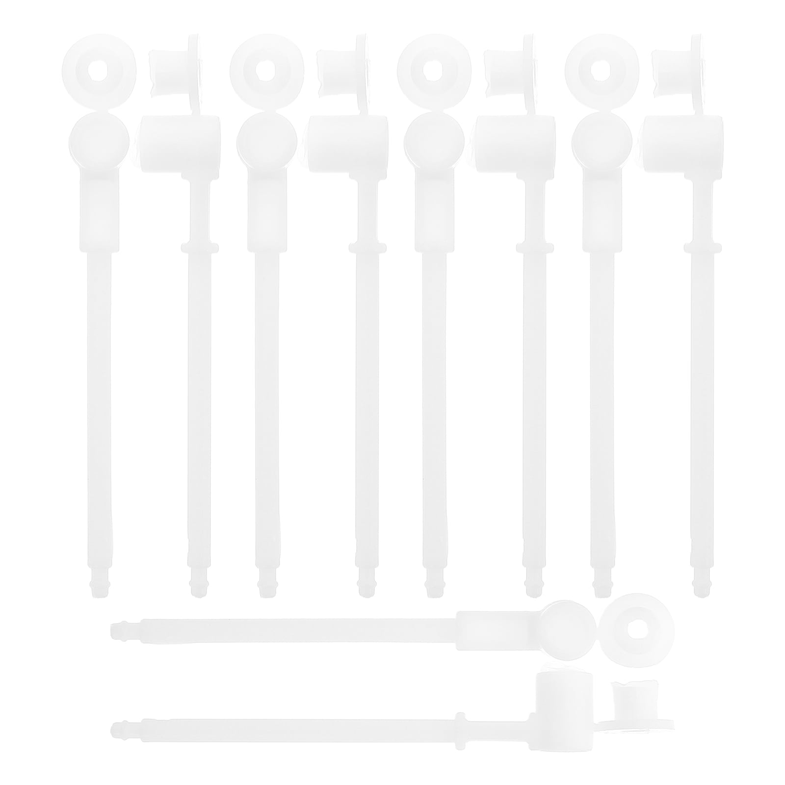 Tineasur Windmill Poles 100Pcs Durable White Plastic Rods for Group ...