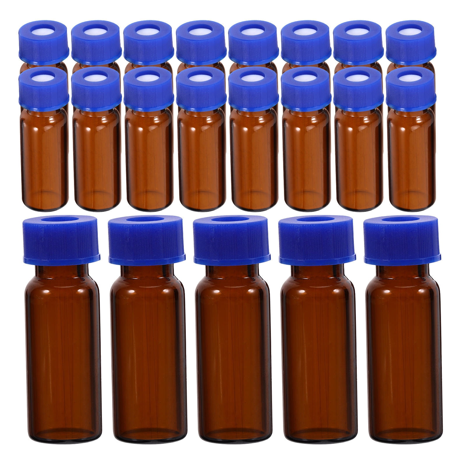 Tineasur Coffee Glass Vials Caps for Laboratory Use 100Pcs - Walmart.com