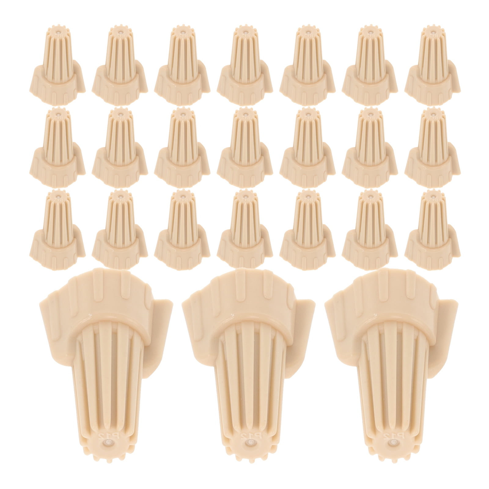 Tineasur 100Pcs Beige Electrical Wire Connector Nuts Winged Wire ...