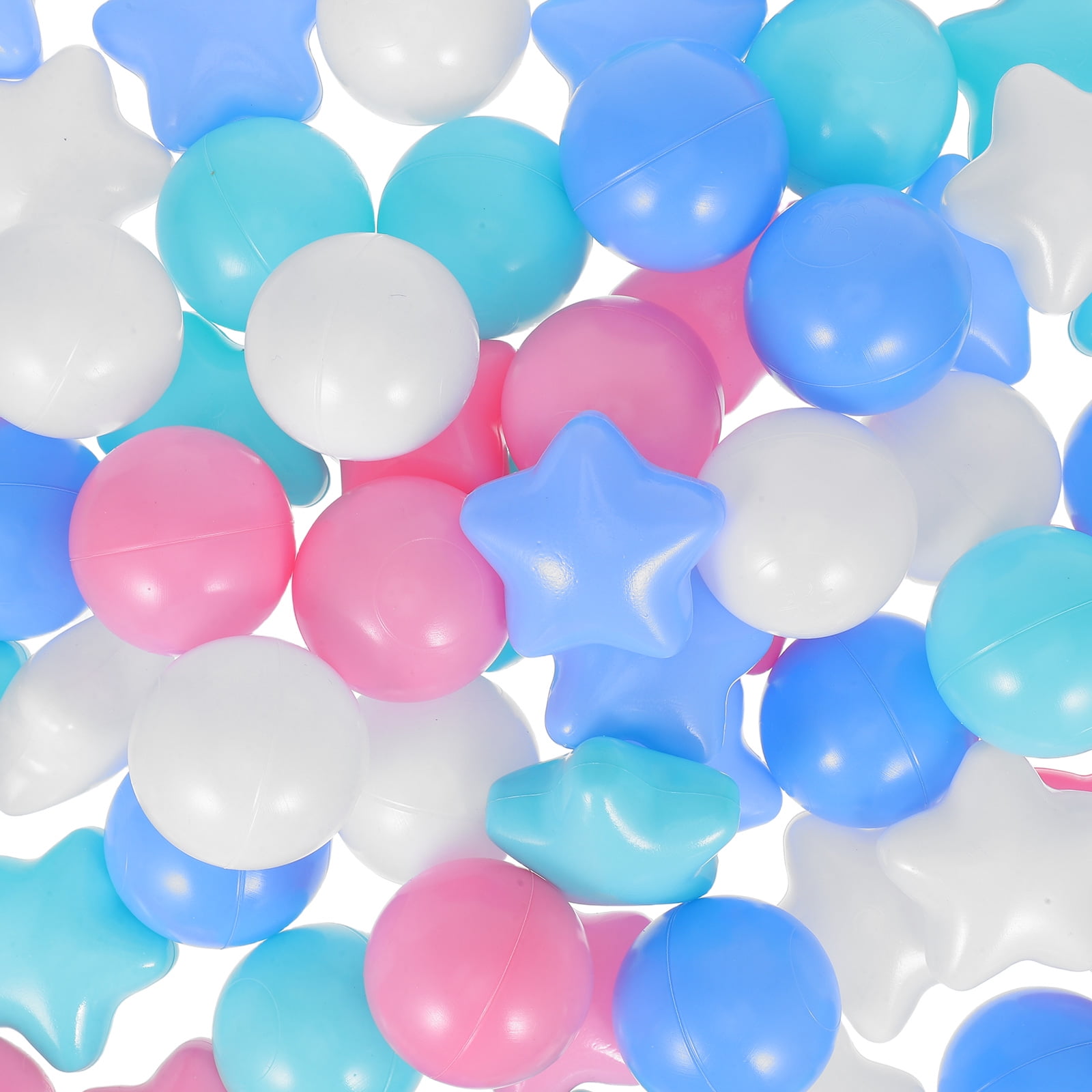 Tineasur 100pcs Plastic Balls For Kids In Assorted Color For Outdoor ...