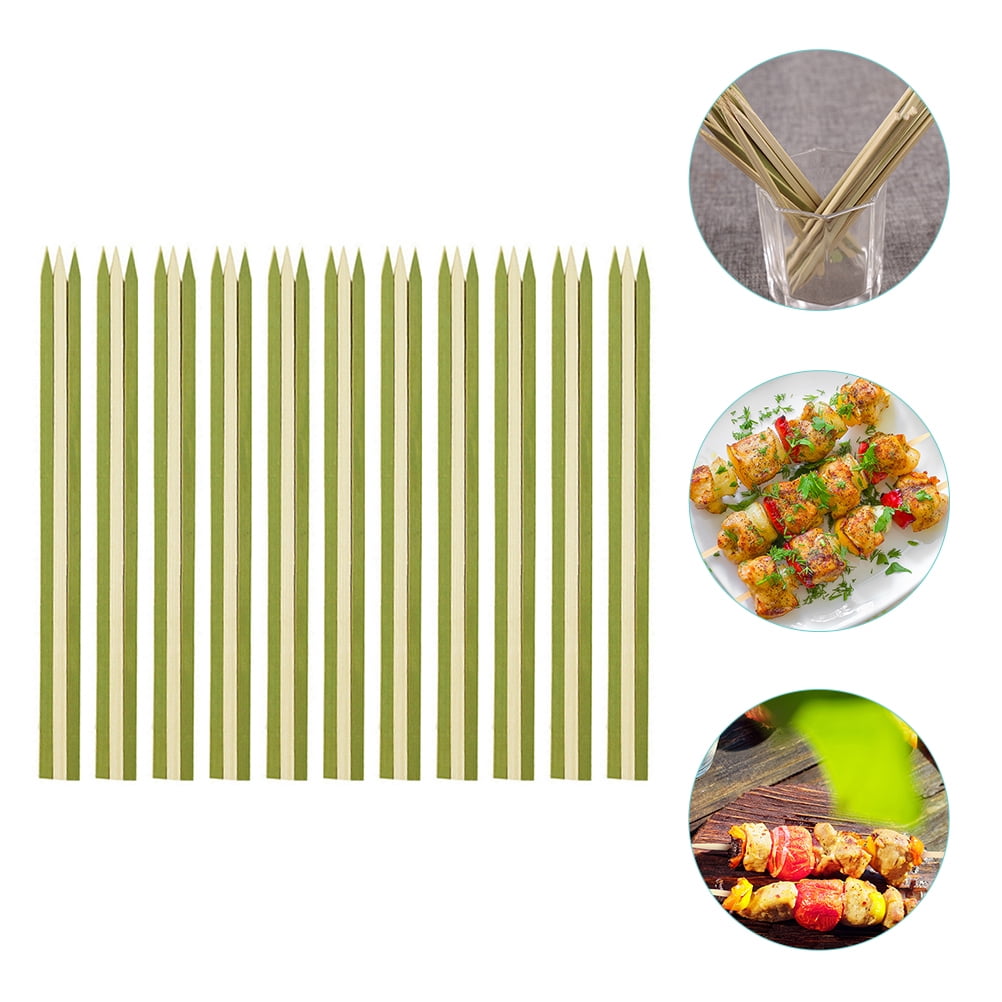 Tineasur 100Pcs Grilling Sticks Skewers for Outdoor Cooking and ...