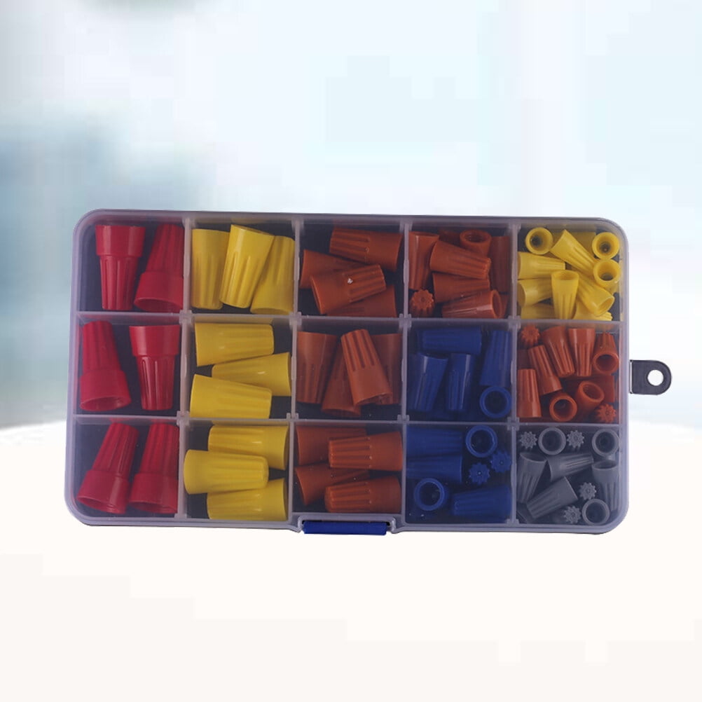Tineasur Closed End Crimp Connector Round Cap 102Set - Walmart.com