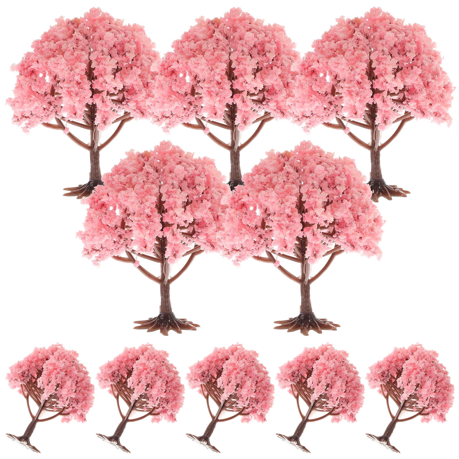 Tineasur 10Pcs Pink Artificial Trees for Decoration Realistic Table ...