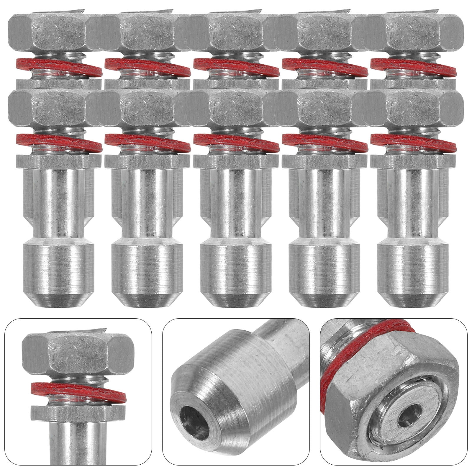 Tineasur 10Pcs Pressure Cooker Vent Pipe Silver Aluminum Tube for ...