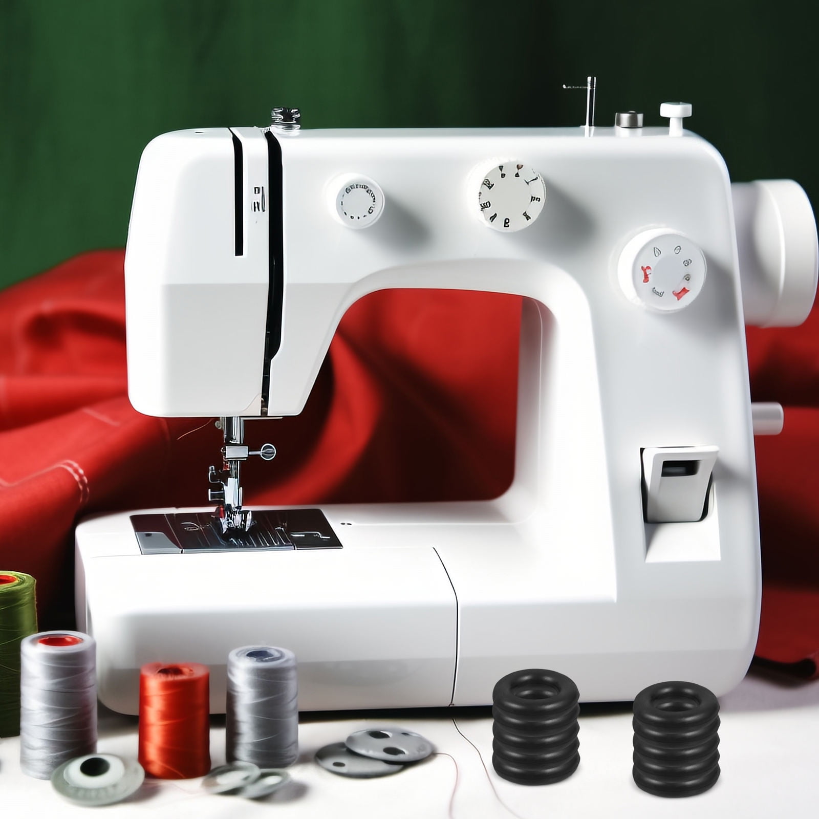 Tineasur 10Pcs Sewing Machine Accessories Rubber Rings for Small ...