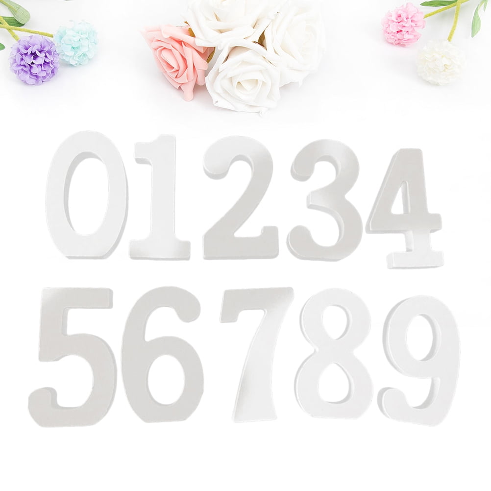 Tineasur Rustic Table Numbers Number Seat Cards Burlywood MDF 10PCS ...