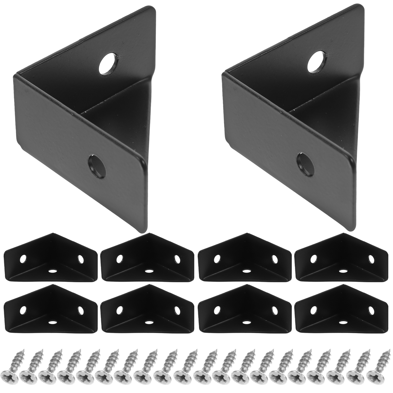 Tineasur 10Pcs Heavy Duty L Bracket Connectors for Furniture Stability ...