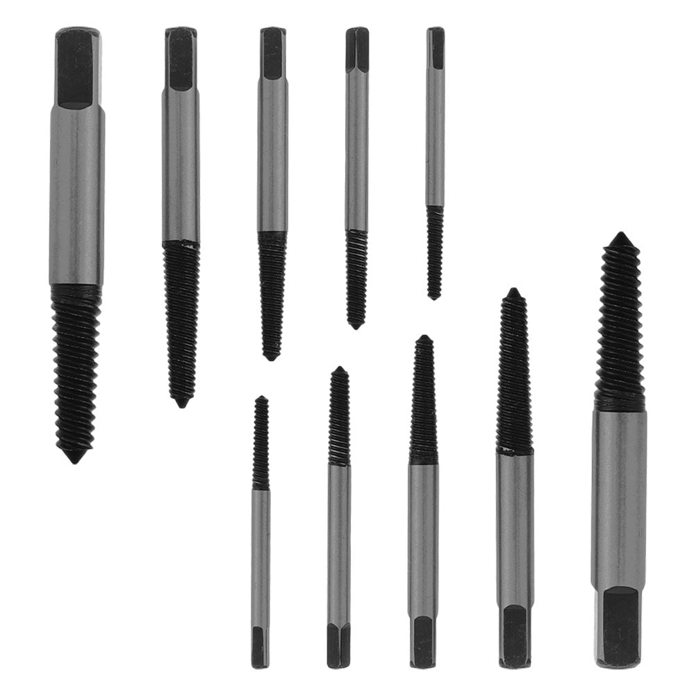 Tineasur 10pcs Broken Bolt Extractor Set Steel For Professional ...