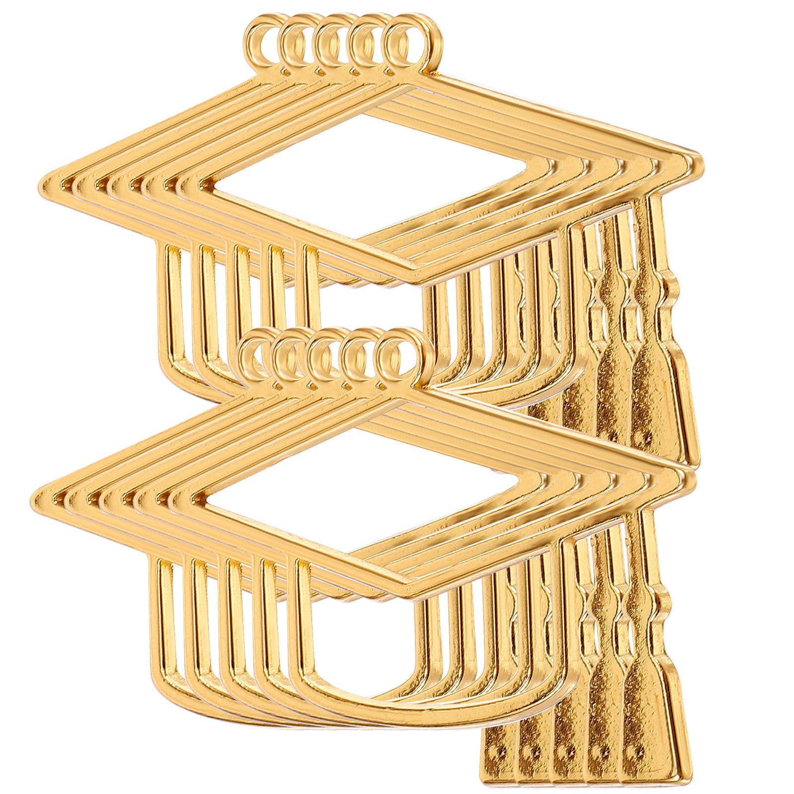 Tineasur 10pcs Graduation Cap Pendants in Gold Tone for Jewelry Making ...