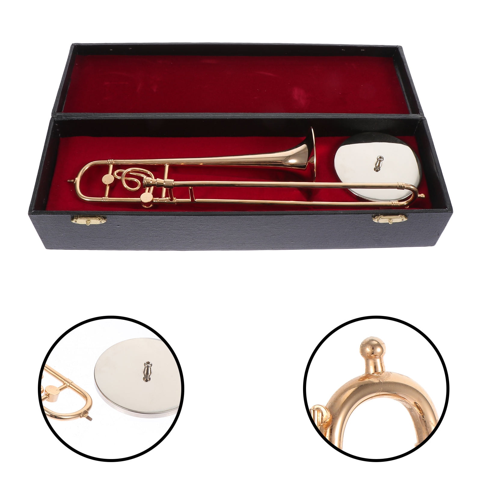 Tineasur 11Pcs Instrument Ornament Golden Trombone Model For Home Decorations - Walmart.com