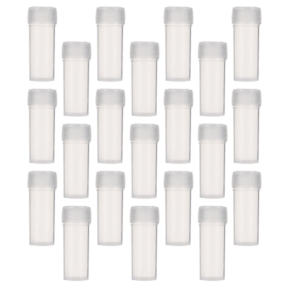 Tineasur 120Pcs Square Plastic Vials for General Users Tiny Vials 1.6X1 ...