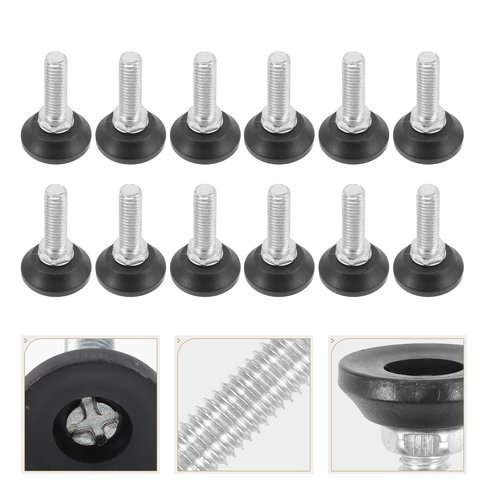 Tineasur 12Pcs Adjustable Furniture Levelers for Patio Benches Home ...