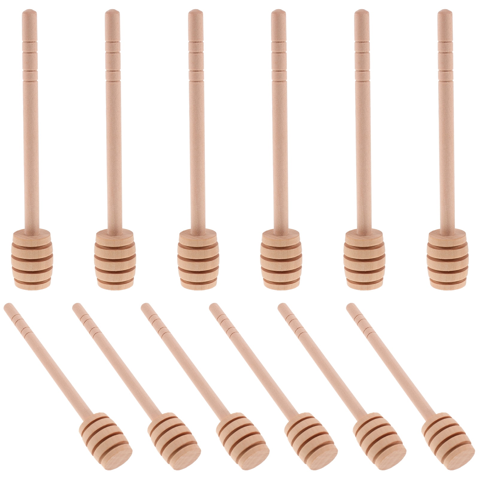 Tineasur 12Pcs Honey Dippers Natural Wooden Materials for Daily Use ...