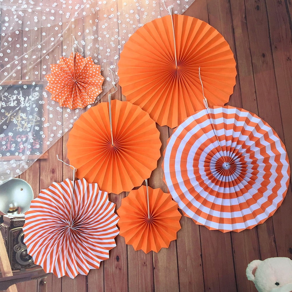 Tineasur 12Pcs Party Decorations Paper Fans with for Ceiling and Wall ...