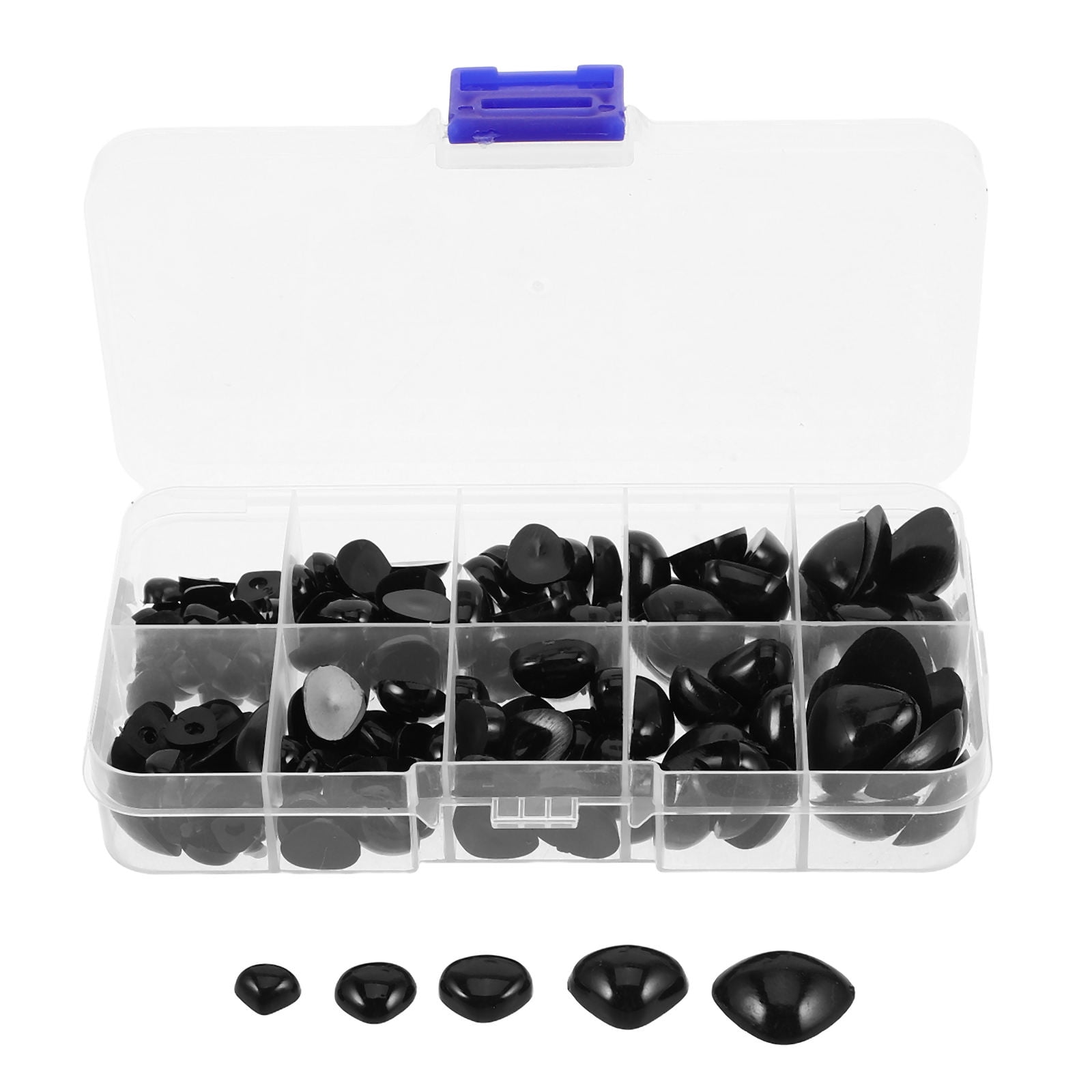 Tineasur 150Set DIY Design Stuffed Plush Nose for Puppet Making Black ...