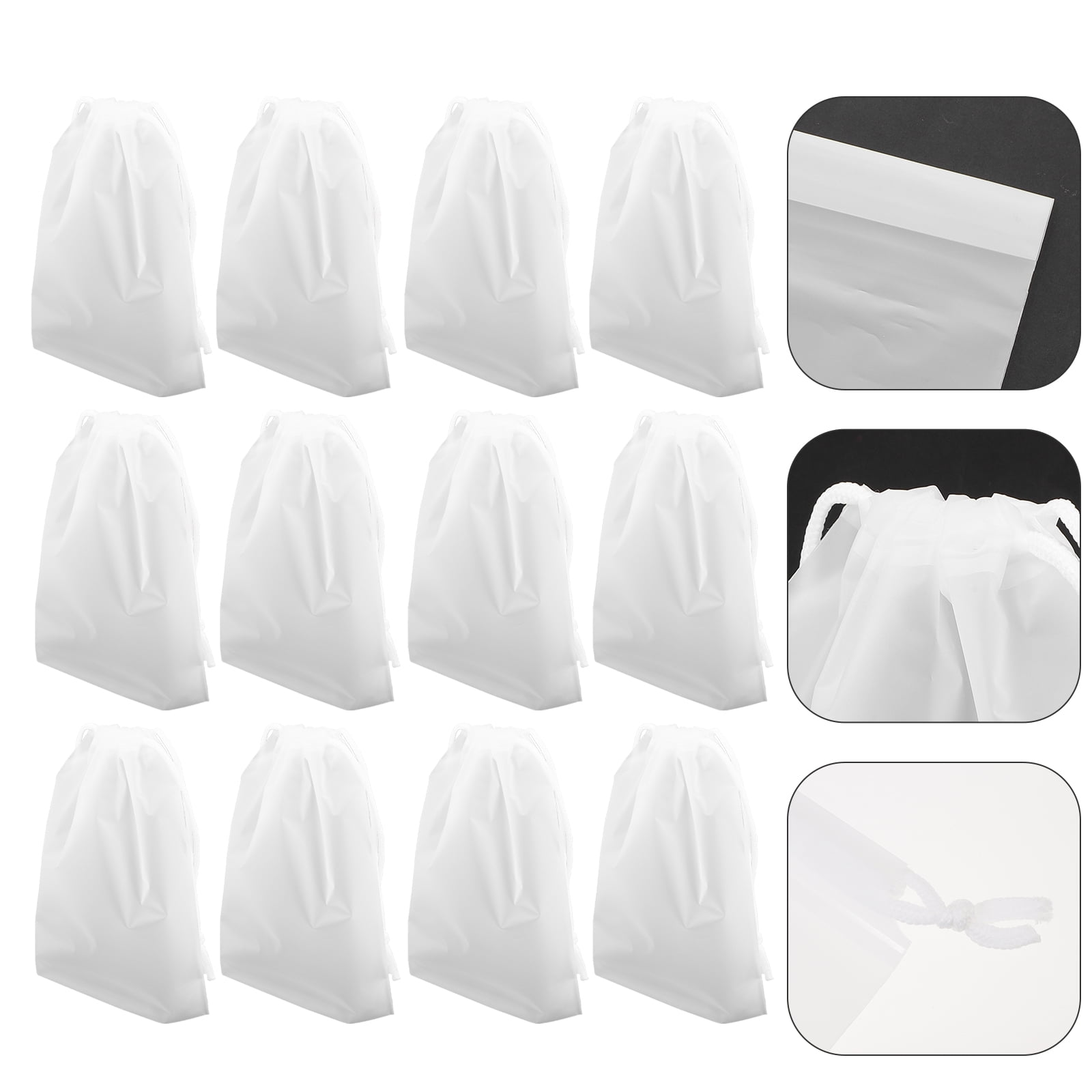 Tineasur 15pcs Drawstring Laundry Bag Plastic Storage for Household ...