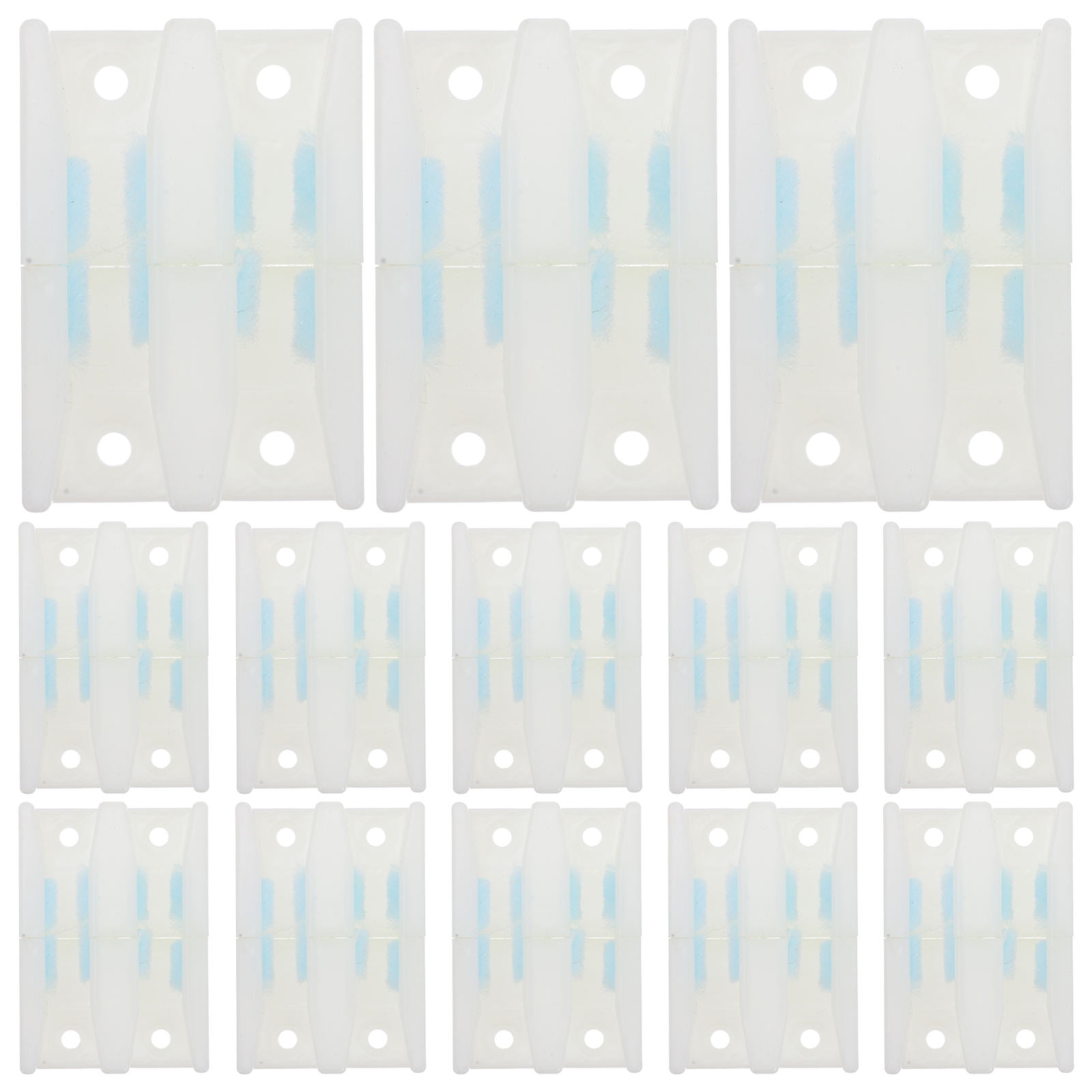 Tineasur 16Sets Sliding Closet Door Floor Guide White Durable Barn Door ...