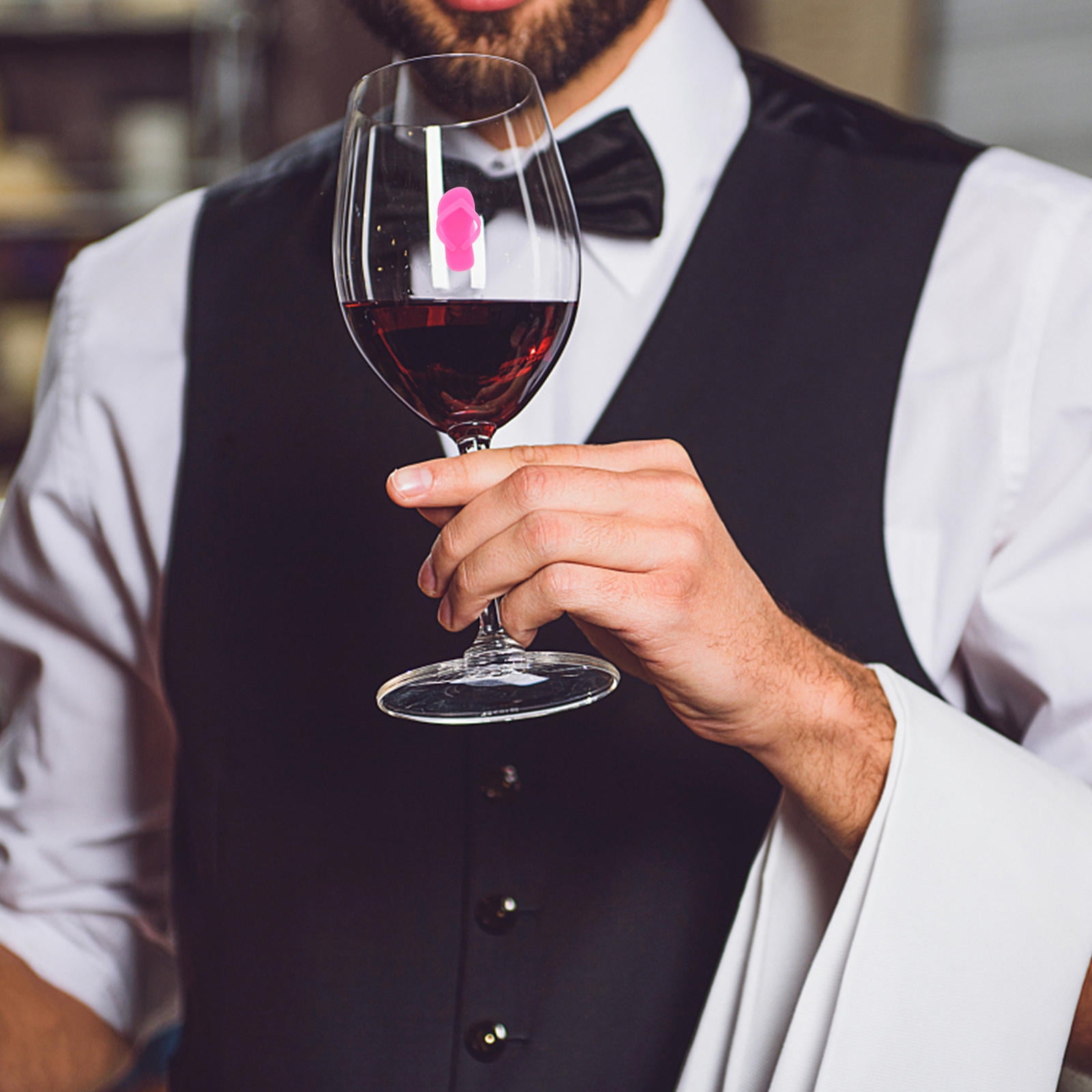 Tineasur 18 Pcs Slipper Drink Identifier Silicone Goblet Charm for Home ...