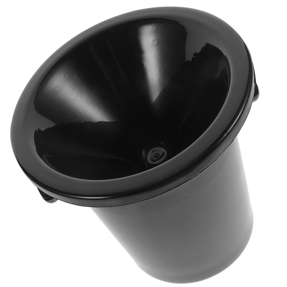 Tineasur Black Plastic Wine Dump Bucket with Funnel Shape for Bar ...