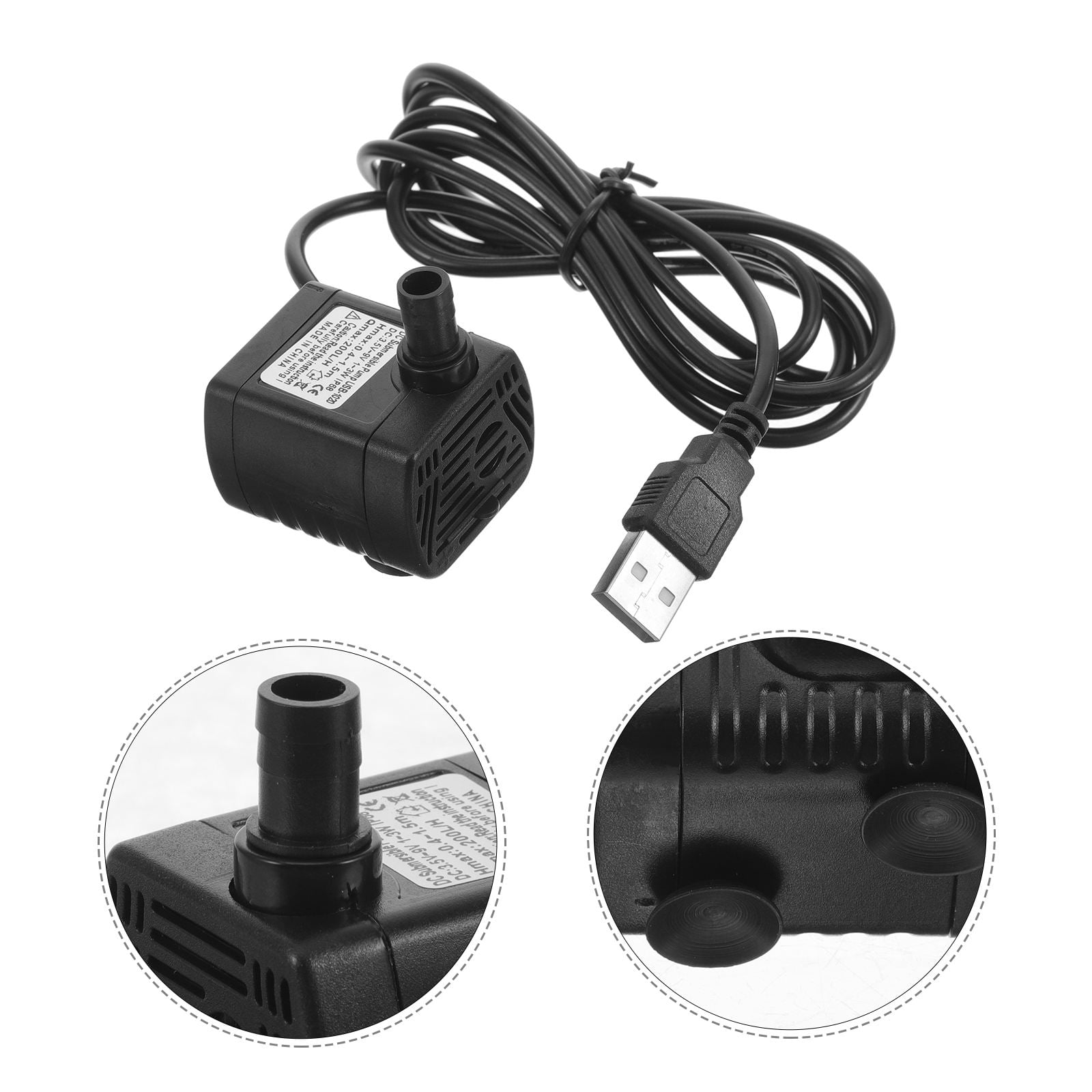 Tineasur Plastic Fountain Pump for Outdoor Pond Water Circulation and ...