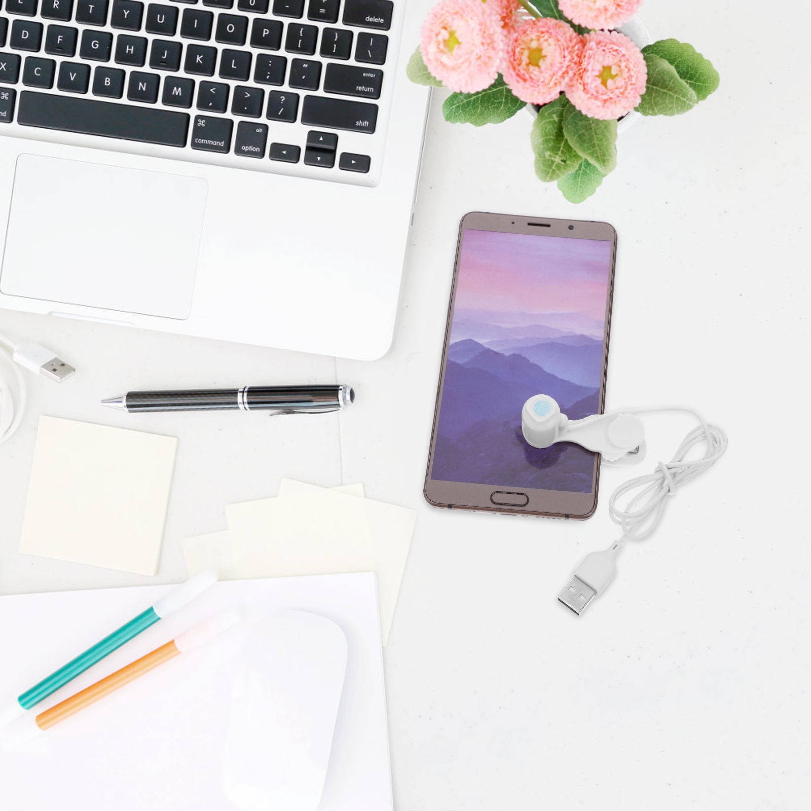 Tineasur Phone Screen Clicker White ABS Adjustable for Broadcasting Use ...