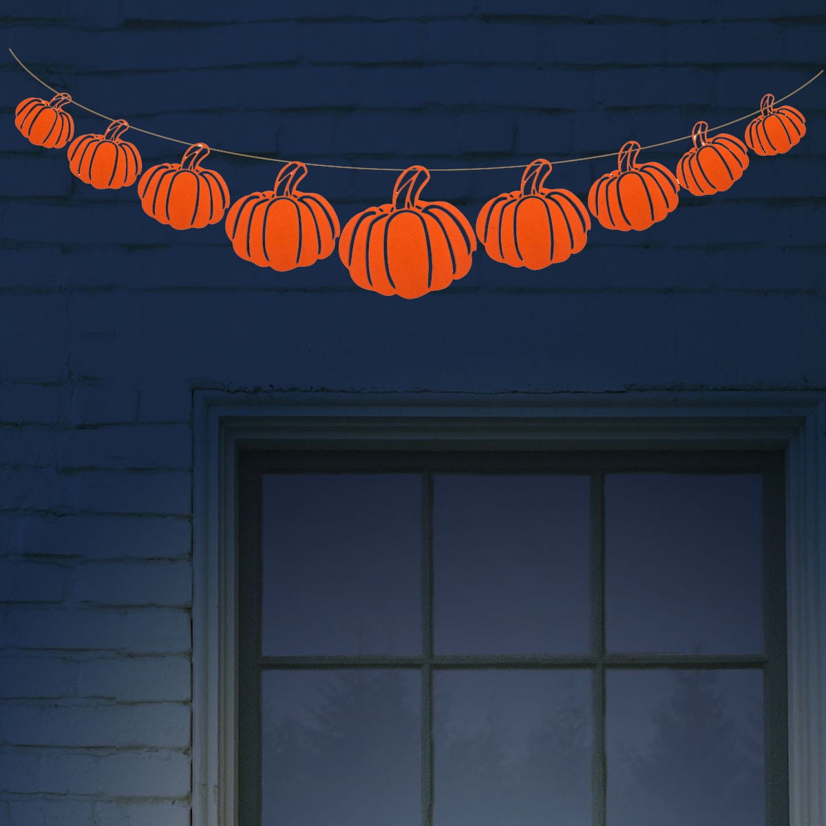 Tineasur Fall Bunting Banner Pumpkins Banner Decorative Party Supplies 1Pack - Walmart.com