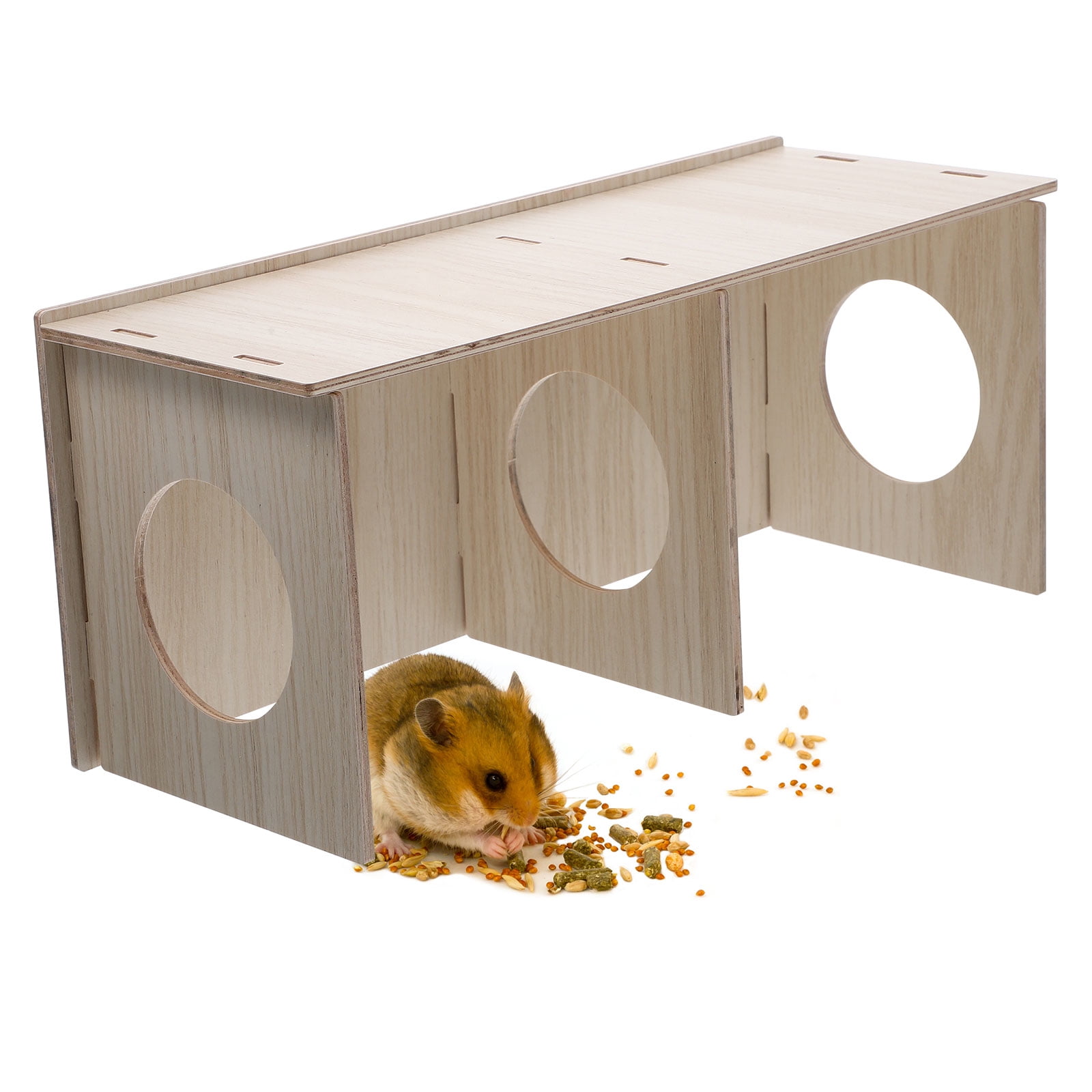 Tineasur 1Pack Hamster Wooden Toy Funny Shape Design for Sleeping and ...