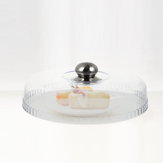 Tineasur Round Cake Dome Cover Plastic Transparent 1Pcs Food Protection ...