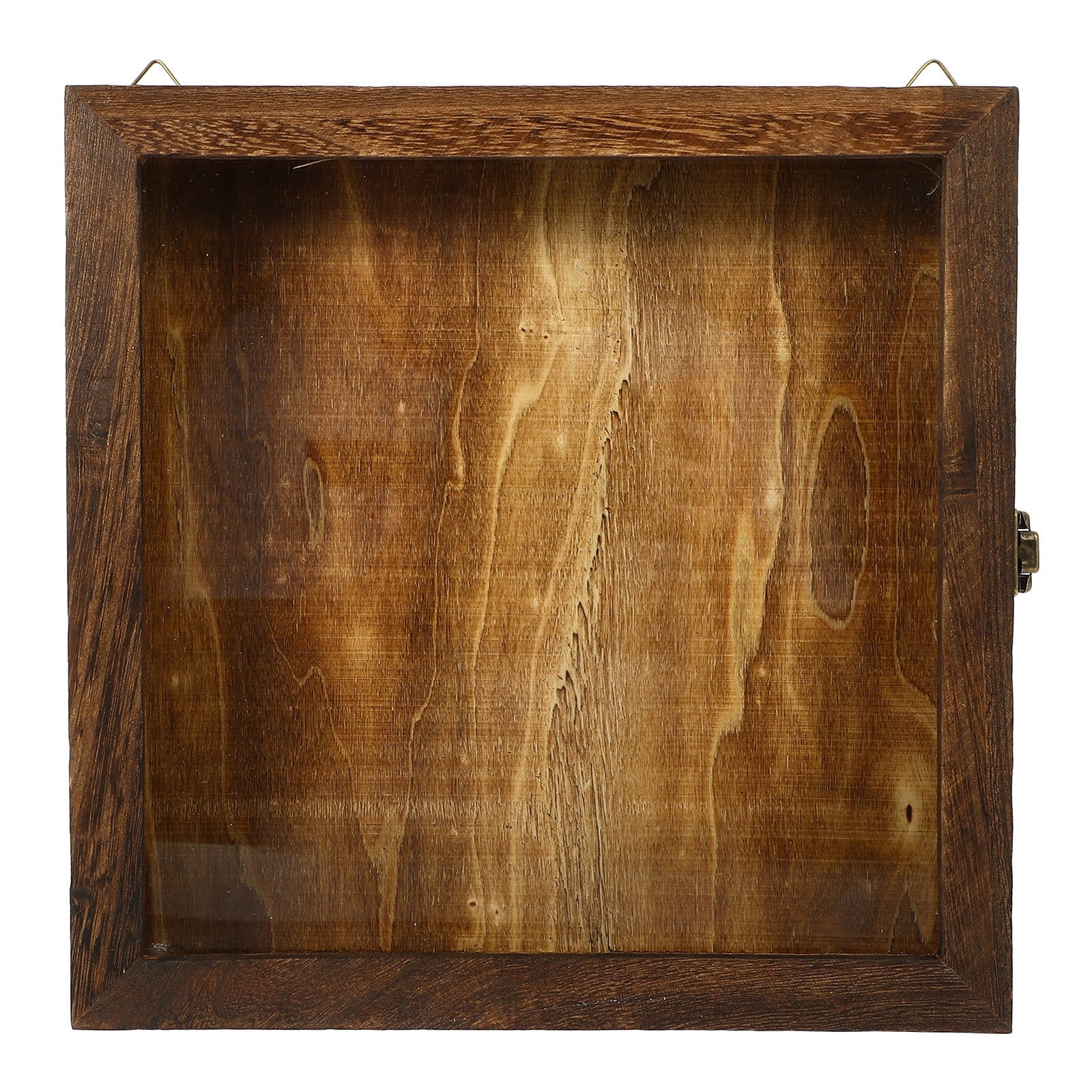 Tineasur Retro Style Dried Flower Specimen Storage Case Coffee Wood ...