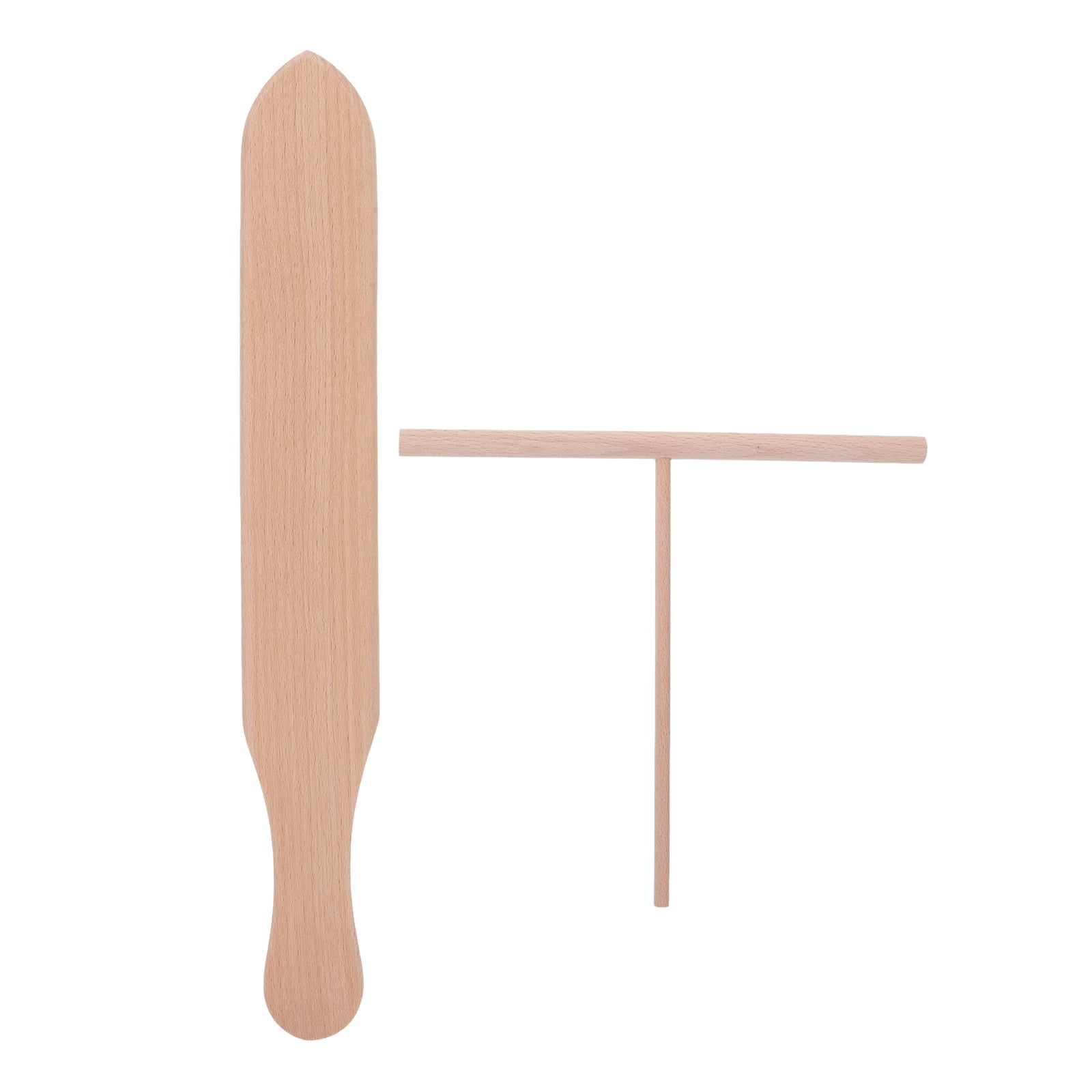 Tineasur Wood Cooking Utensils Set Pancake Maker Kit with T Shaped and ...