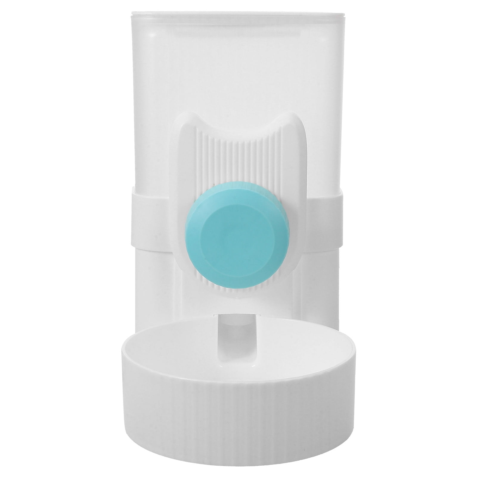 Tineasur 1Set Cylindrical Sky-Blue Plastic Pet Water Feeder for ...