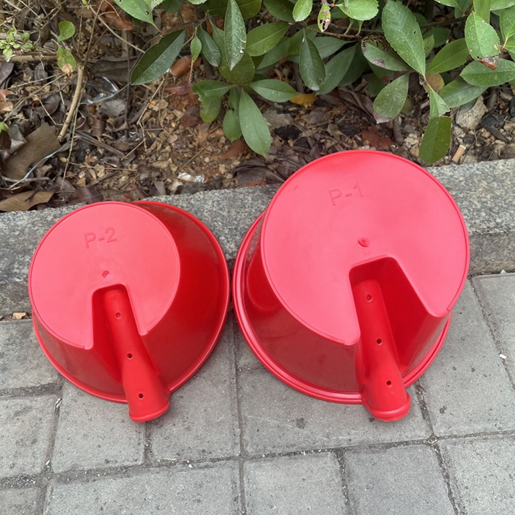 Tineasur Ergonomic Red Plastic Watering Ladle for Gardening and ...