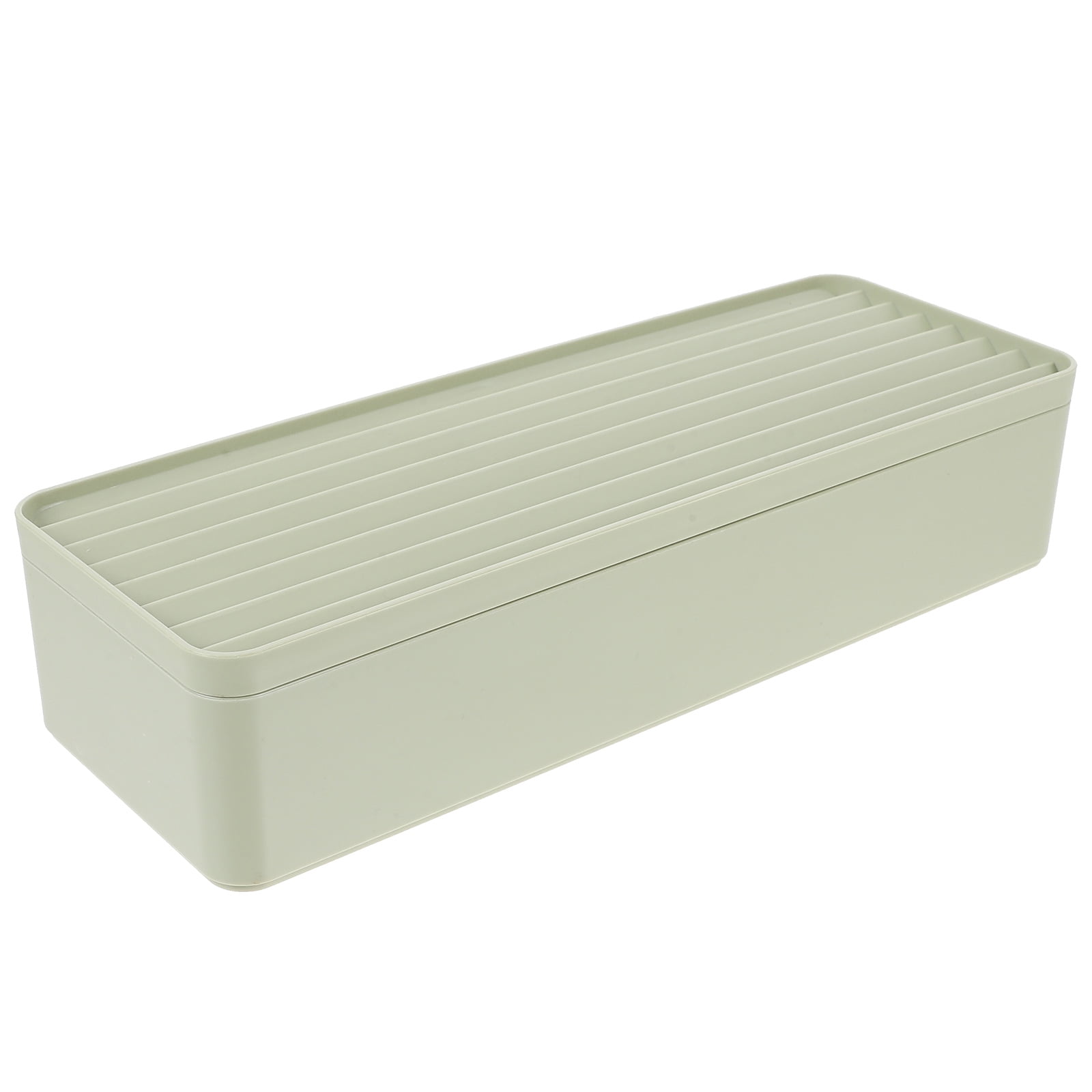 Tineasur Green Plastic Desktop Cable Organizer Box for Cable Management ...