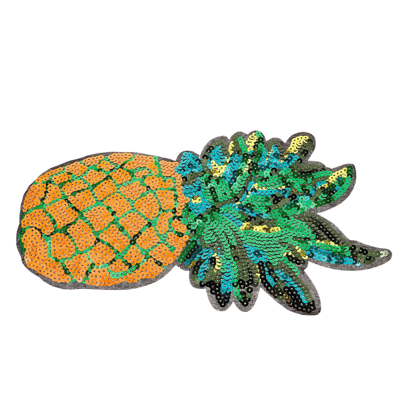 Tineasur Pineapple Shaped Clothes Patch Set with Multi-Color Sequin ...