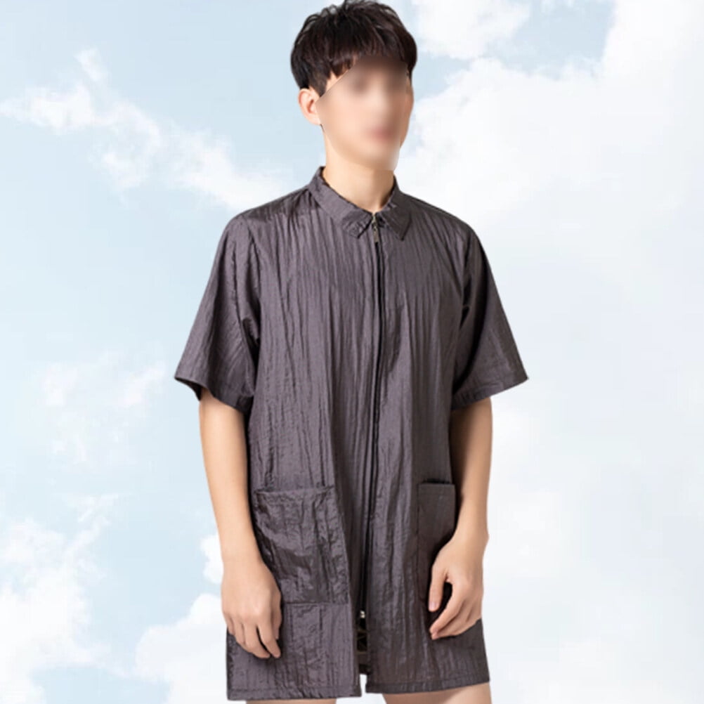 Tineasur 1Set Salon Smock for Hair Stylist in Grey Color with Simple ...