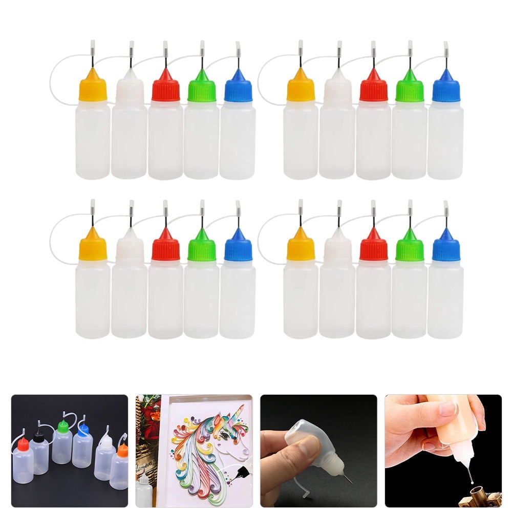Tineasur Glue Storage Squeeze Bottle Refillable 20Pcs - Walmart.com