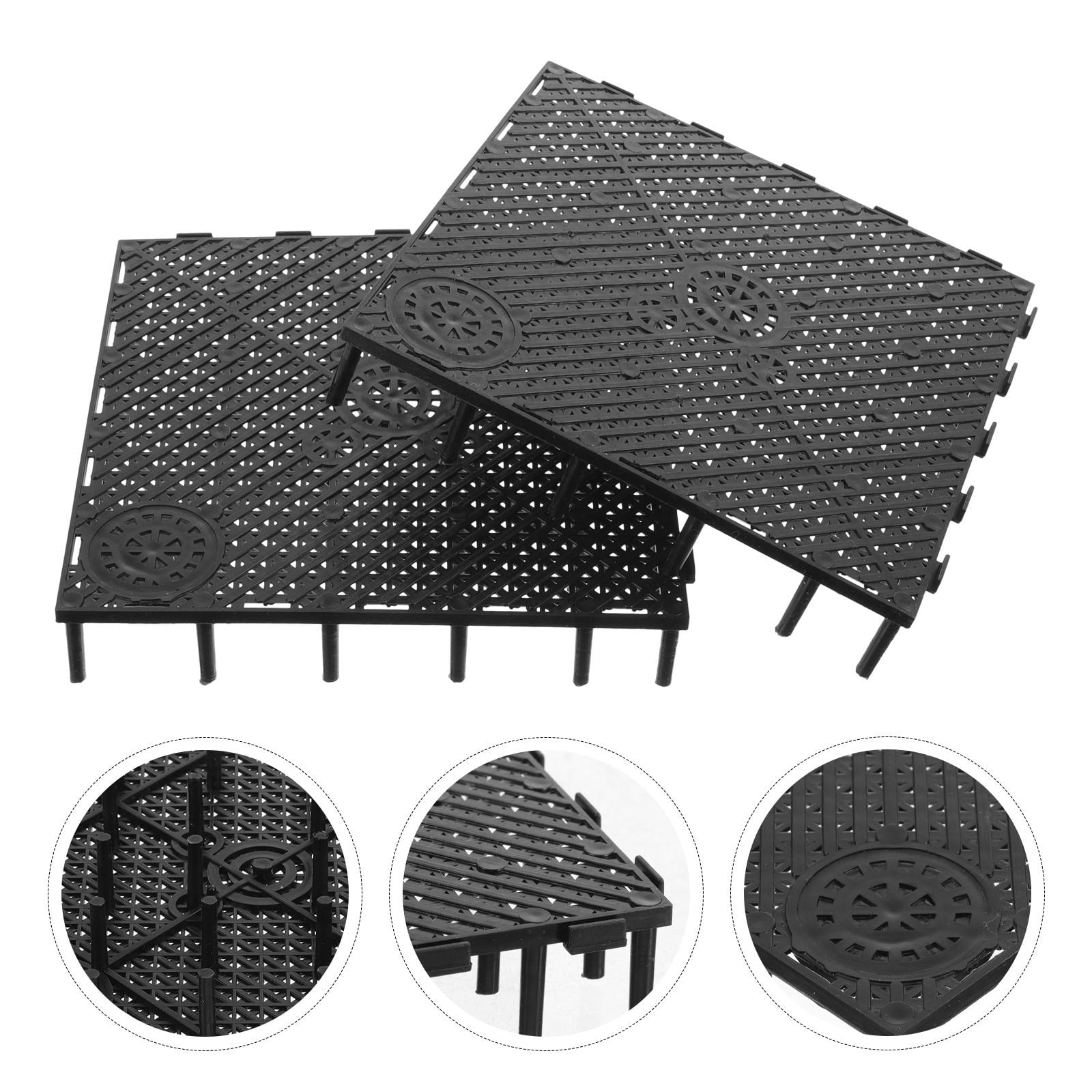 Tineasur Aquarium Bottom Filter Plate Good Water Permeability Black ...